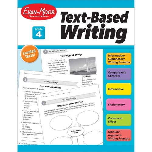 Text Based Writing, Grade 4 By Evan-Moor Educational Publishers | World ...