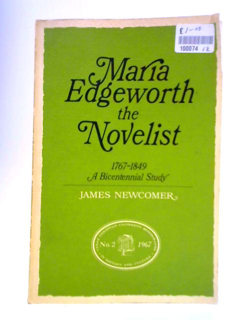 Maria Edgeworth: The Novelist - 1767-1849 A Bicentennial Study | Old ...