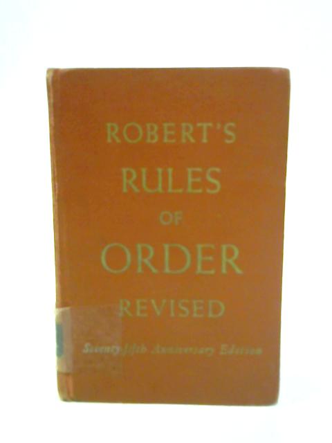 Rules of Order Revised | Old & Rare at World of Books GB