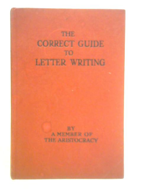 The Correct Guide to Letter Writing | Old & Rare at World of Books GB