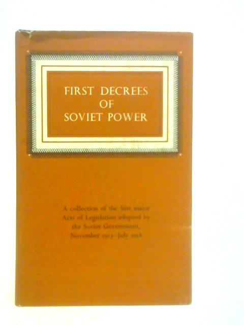 First Decrees Of Soviet Power | Old & Rare at World of Books GB