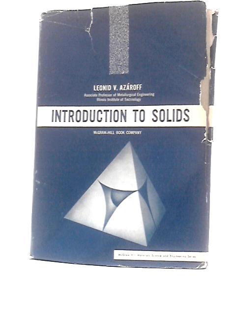 Introduction To Solids | Old & Rare at World of Books GB