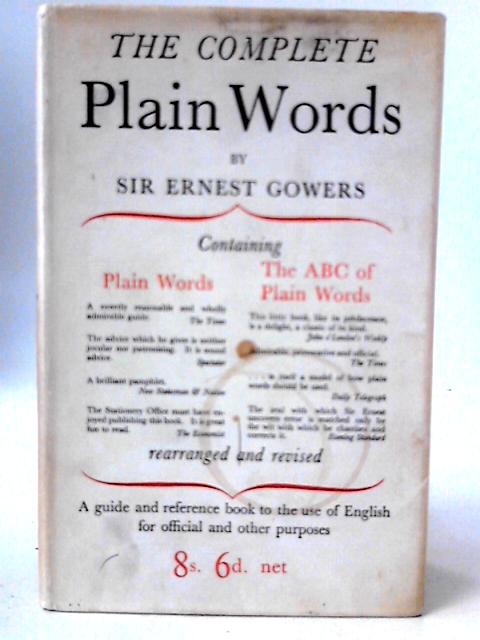 The Complete Plain Words | Old & Rare at World of Books US