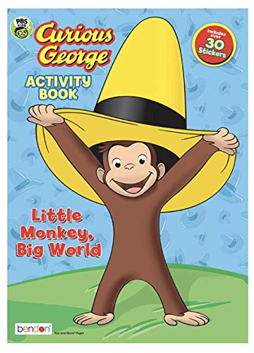 Curious George Little Monkey Big World Coloring Activity Book with ...