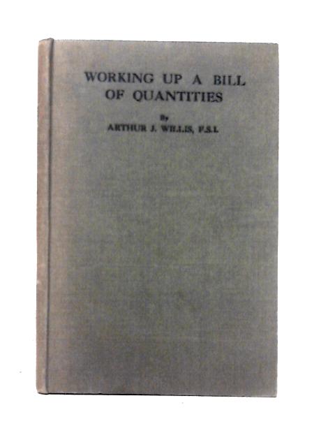 Working Up A Bill Of Quantities | Used | | Old & Rare at World of Books