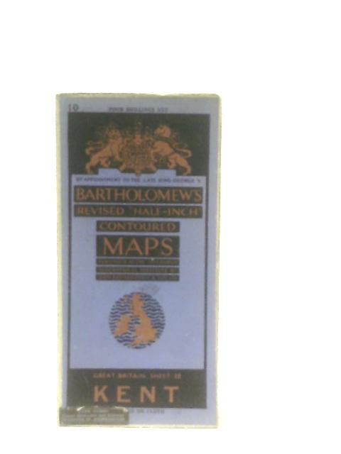 Revised Half-Inch Contoured Maps Great Britain Sheet 10 Kent | Old ...