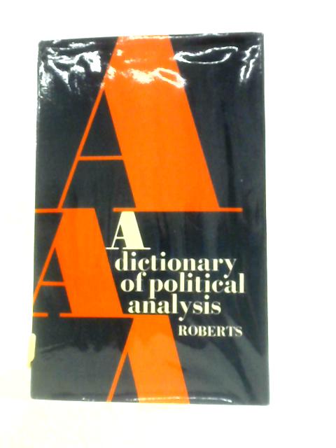 A Dictionary of Political Analysis | Old & Rare at World of Books GB