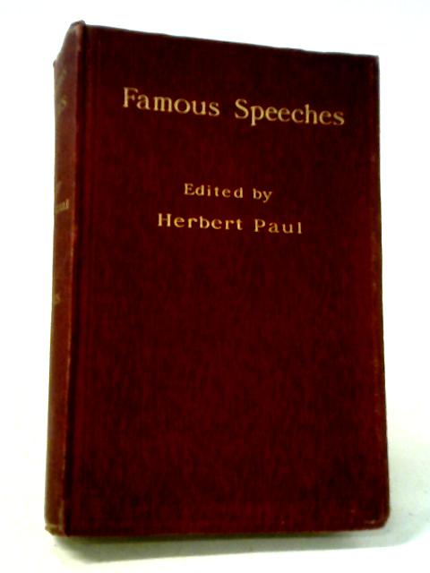 Famous Speeches | Old & Rare at World of Books