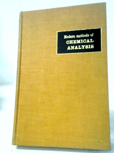 Modern Methods of Chemical Analysis | Old & Rare at World of Books US