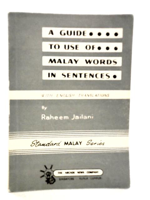 A Guide to Use of Malay Words in Sentences | Old & Rare at World of ...