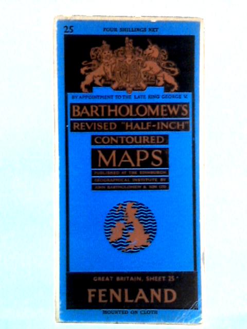 Bartholomew's Revised Half-Inch Contoured Maps: Sheet 25, Fenland | Old ...