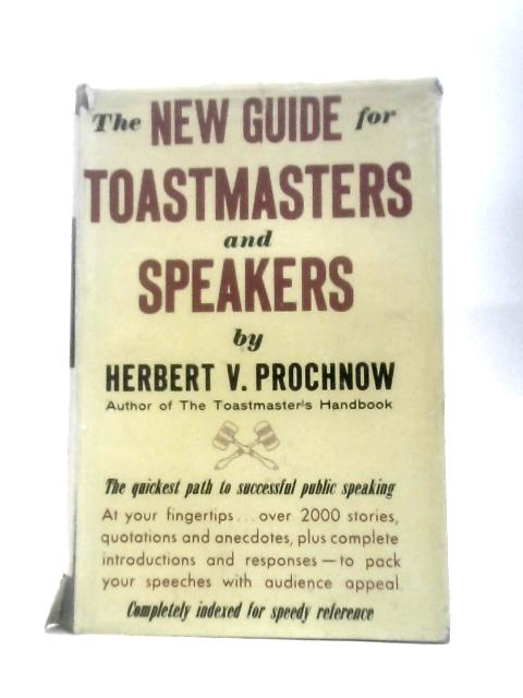 New Guide For Toastmasters And Speakers | Old & Rare at World of Books US