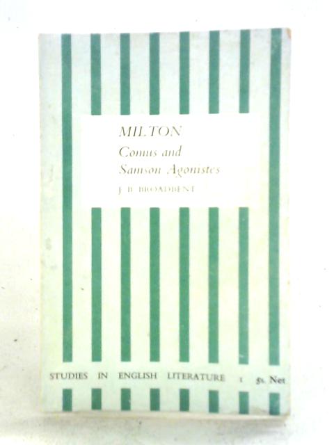 Milton: Comus And Samson Agonistes | Old & Rare at World of Books GB