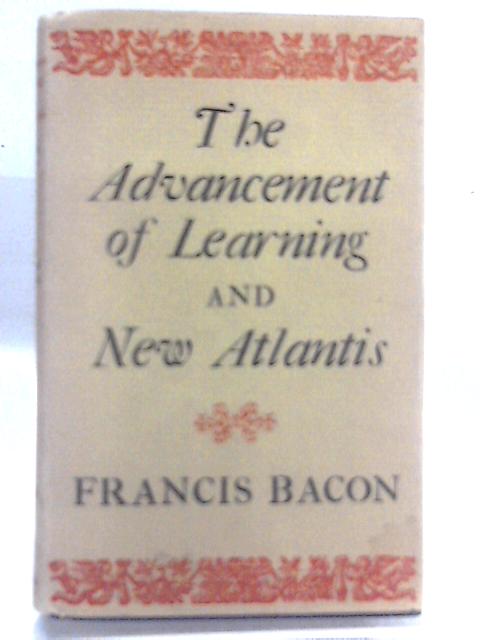 The Advancement of Learning and New Atlantis | Old & Rare at World of ...