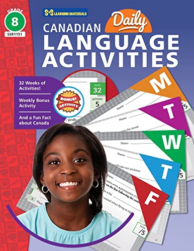 Canadian Grade 8 Daily Language Activities By Eleanor M Summers | World ...