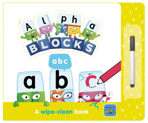 Alphablocks ABC: A Wipe-Clean Book By Alphablocks | World of Books GB