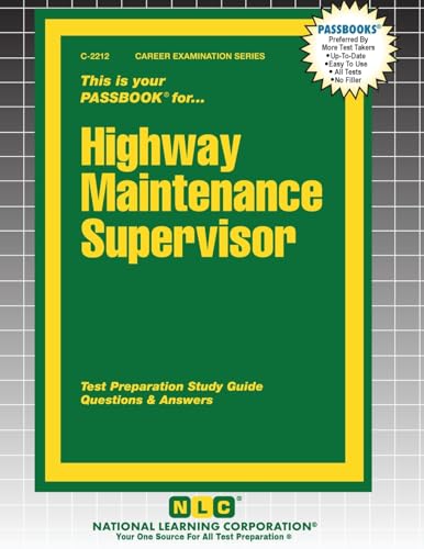 Highway Maintenance Supervisor By Passbooks | World of Books US