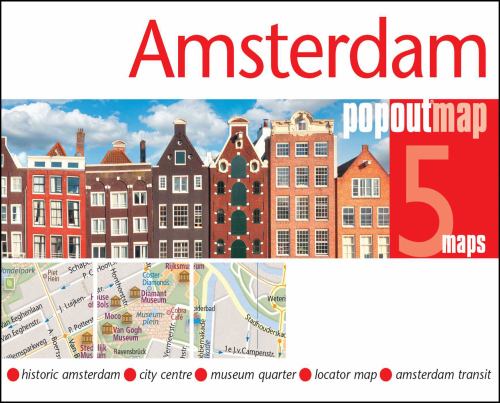 Amsterdam PopOut Map - pocket size, pop up map of Amsterdam city centre ...