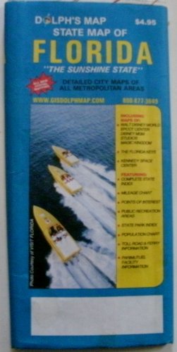 Dolph's Map, State Map of Florida, " The Sunshine State " : Detailed ...