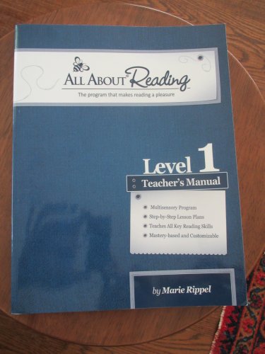 All About Reading Level Pre-reading (aka Pre-1) Teachers Manual (All ...