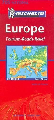 Michelin Europe Map No. 705 By Michelin Staff | World of Books US