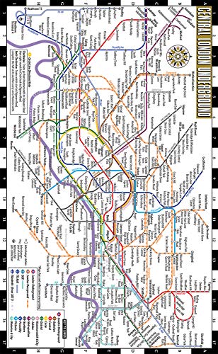 Streetwise London Underground Map - Laminated Map of the London ...