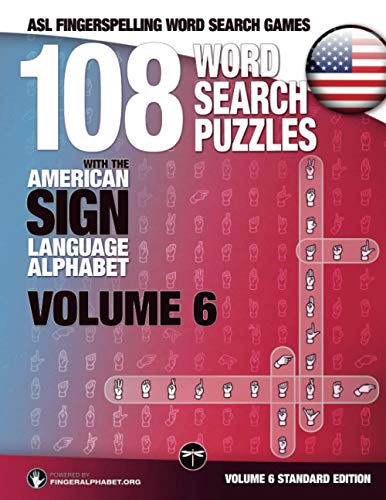 108 Word Search Puzzles with the American Sign Language Alphabet ...