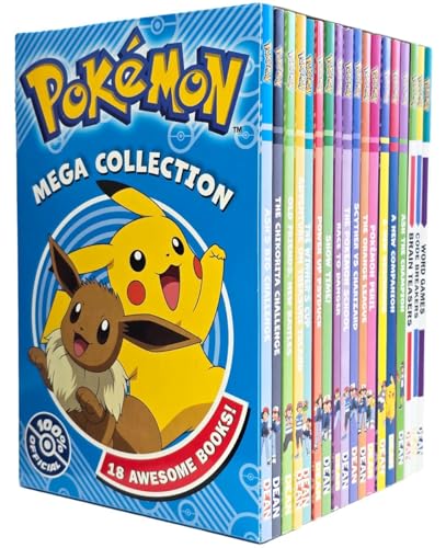 Pokemon Mega Collection 18 Books Box Set (Word Games, Code Breakers ...