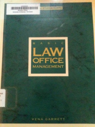 Basics of Law Office Management By Garrett | World of Books US