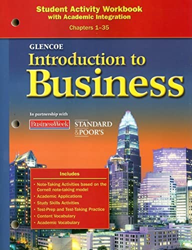 Introduction to Business, Chapters 1-35, Student Activity Workbook By ...