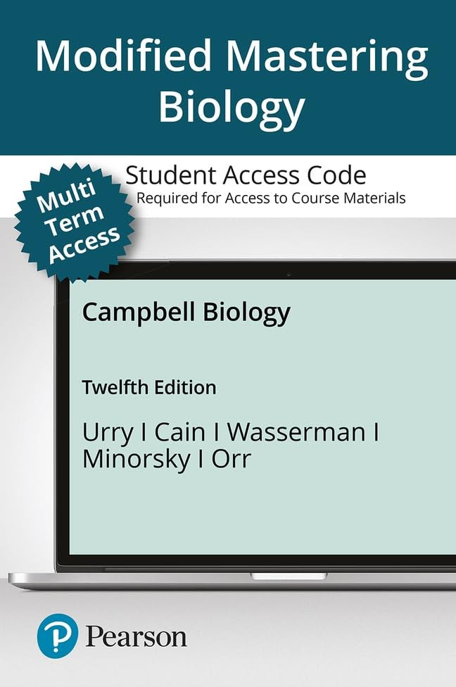 Modified Mastering Biology with Pearson Etext -- Access Card -- For ...