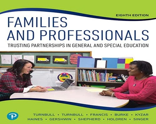 Families and Professionals: Trusting Partnerships in General and ...