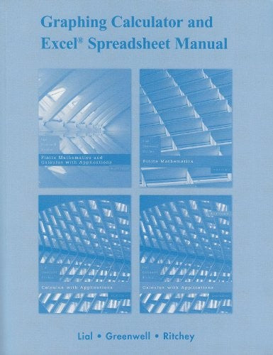 Graphing Calculator and Excel Manual for Finite Mathematics and ...
