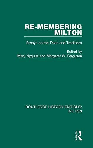 Re-membering Milton By Mary Nyquist | World of Books US