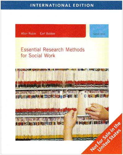 Essential Research Methods for Social Work By Allen Rubin | World of ...
