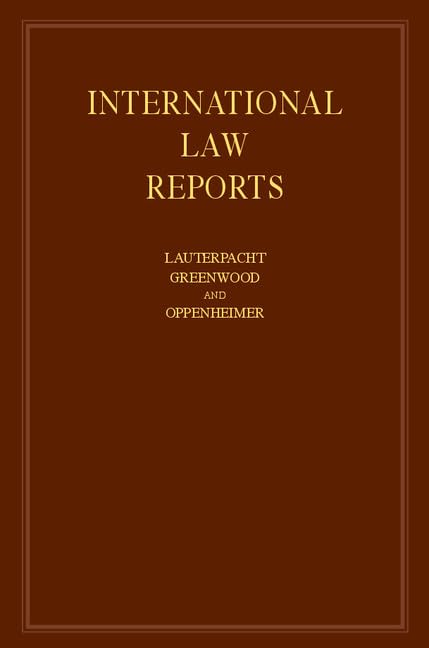 International Law Reports By Elihu Lauterpacht Cbe Qc | World of Books GB