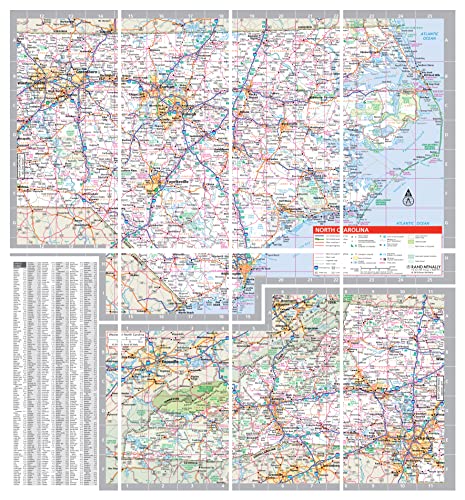Rand McNally Easy to Fold: North Carolina Laminated Map By Rand Mcnally ...