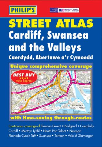 Philip's Street Atlas Cardiff, Swansea and the Valleys By Unknown ...