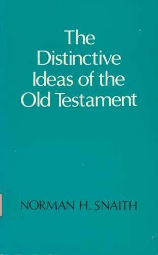Distinctive Ideas of the Old Testament| World of Books GB