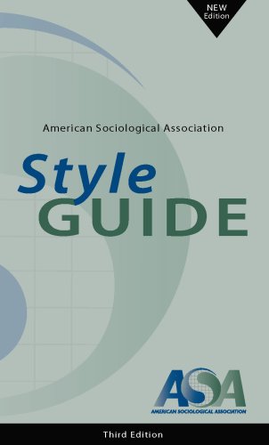 American Sociological Association Style Guide By American Association ...