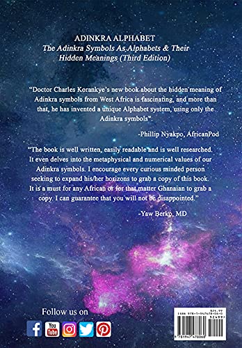 Adinkra Alphabet, Third Edition : The Adinkra Symbols As Alphabets and ...