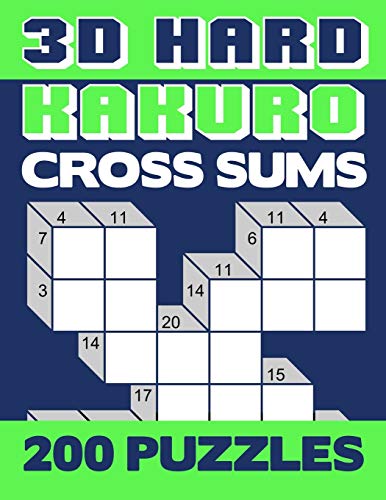 3D Hard Kakuro By Brainy Puzzler Group | World of Books GB