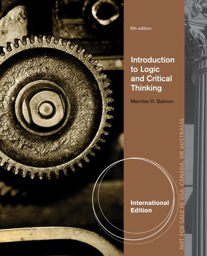 Introduction to Logic and Critical Thinking, International Edition By ...
