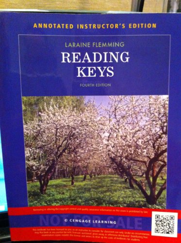 Reading Keys Fourth Edition, Instructor's Edition By Laraine Flemming ...