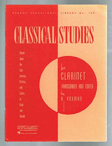 Classical Studies for Clarinet: Clarinet Method By H Voxman | World of ...