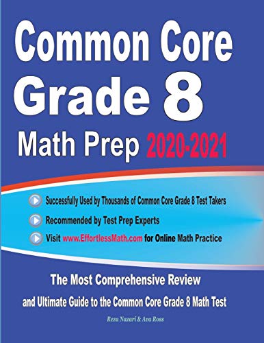 Common Core Grade 8 Math Prep 2020-2021 By Ava Ross | World of Books