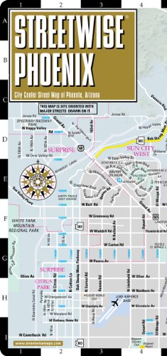 Streetwise Phoenix Map - Laminated City Center Street Map of Phoenix ...