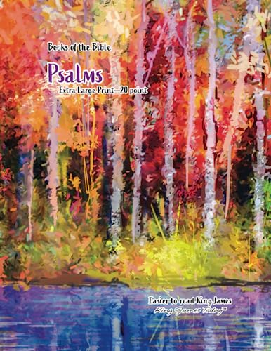 Books of the Bible Psalms Extra Large Print 20 Point By Paula Nafziger ...