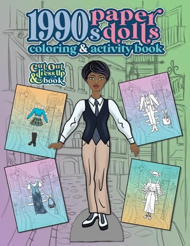 1990s Paper Dolls Coloring and Activity Book By Anna Nadler | World of ...