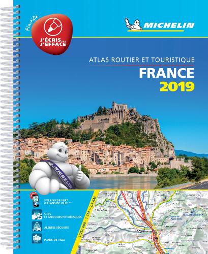 France 2019 -Tourist & Motoring Atlas A4 Laminated Spiral| World of ...